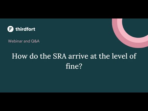 SRA AML Fines: How do the SRA arrive at the level of fine? - YouTube