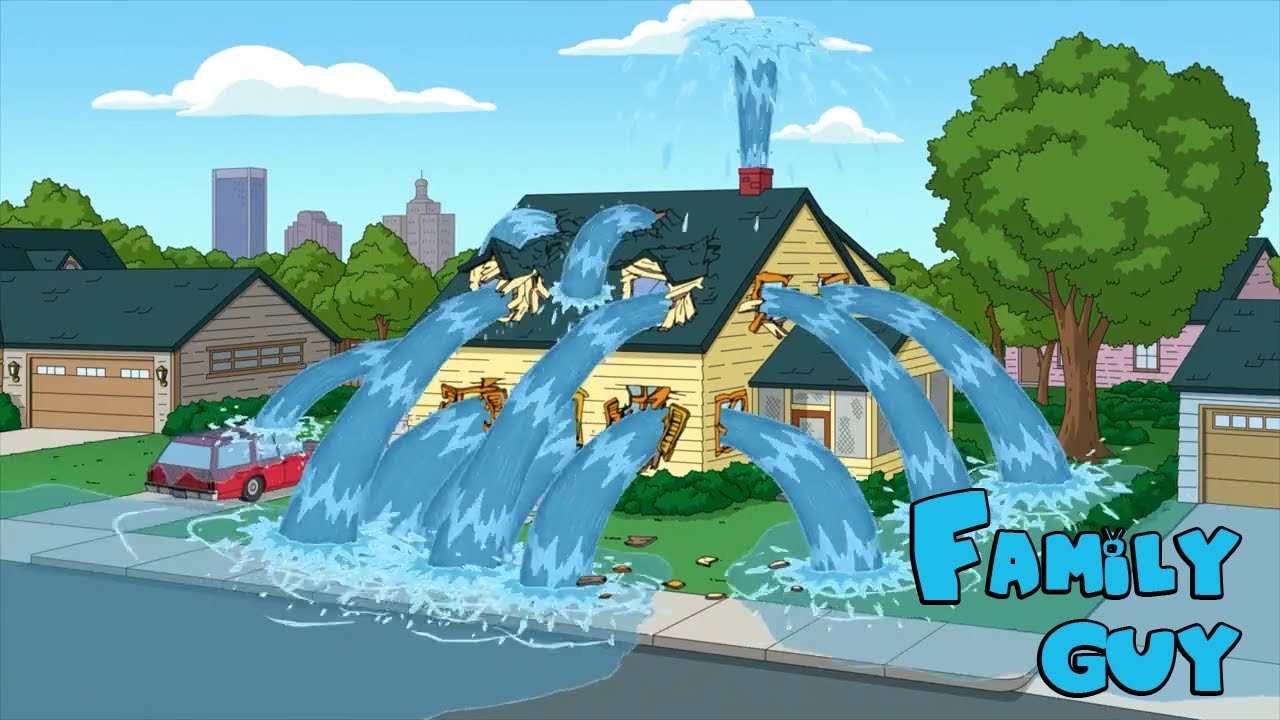 Family Guy Funny Moments - The Griffins House Explodes - YouTube