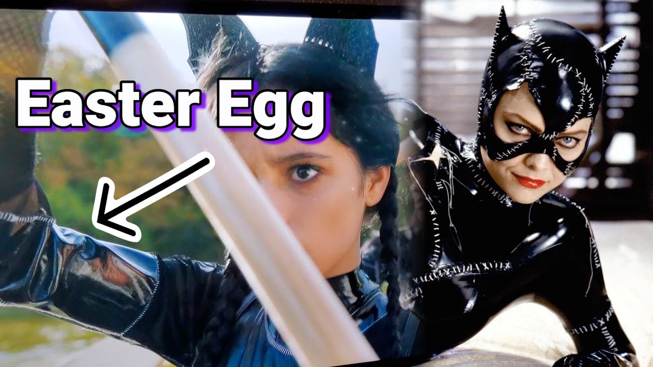 Wednesday Easter Egg Scene from the NEW Addams Family TV Show Catwoman ...