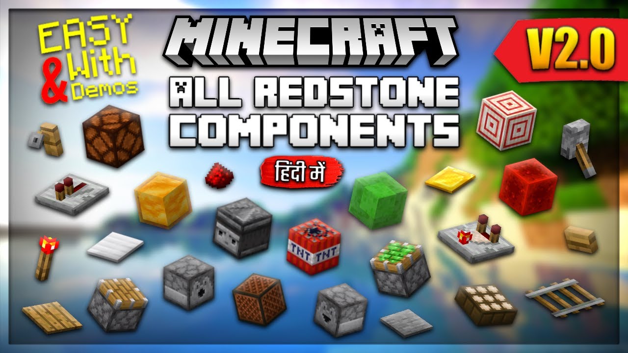 [V2.0] Every Redstone Component Explained with uses and Live Demos ...