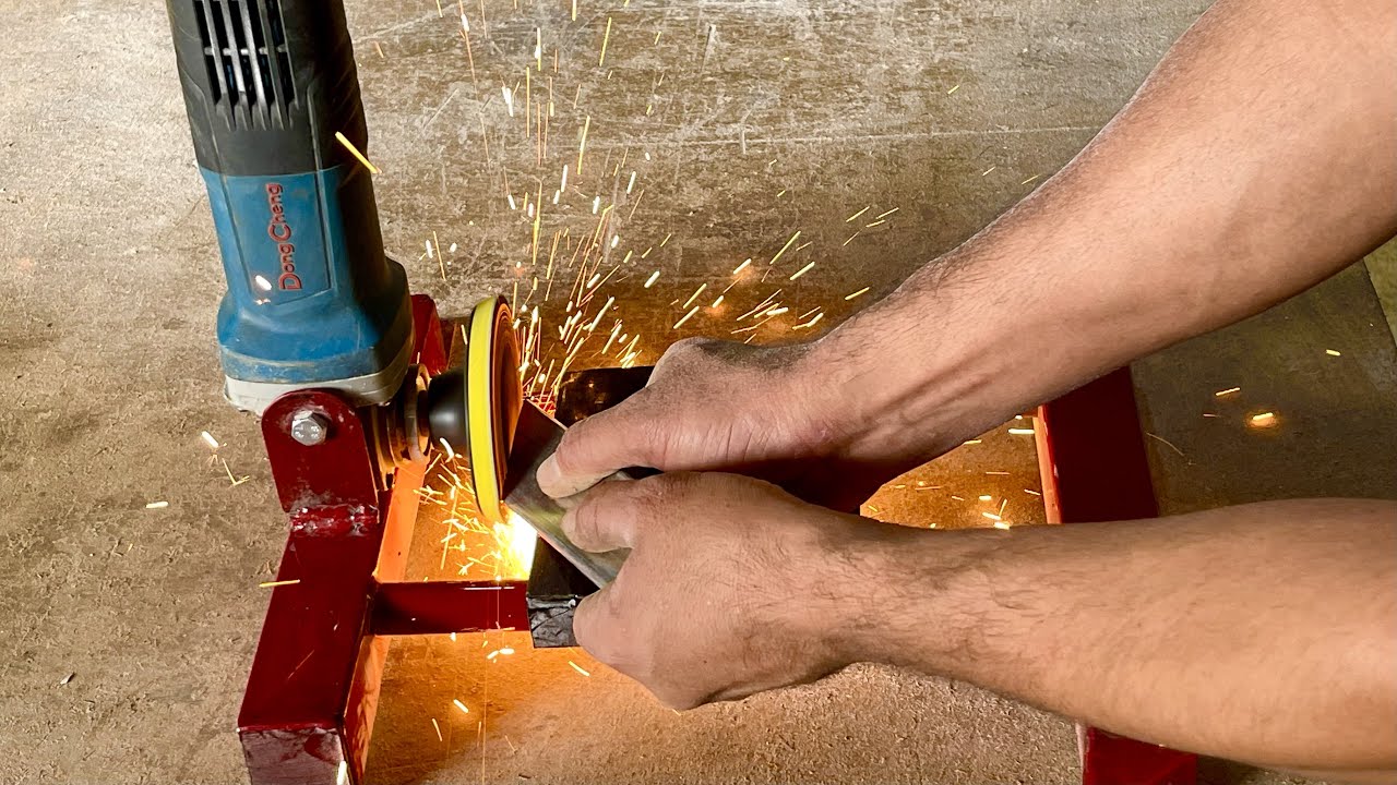 How to make a grinder from a hand cutter, make your own grinder - YouTube