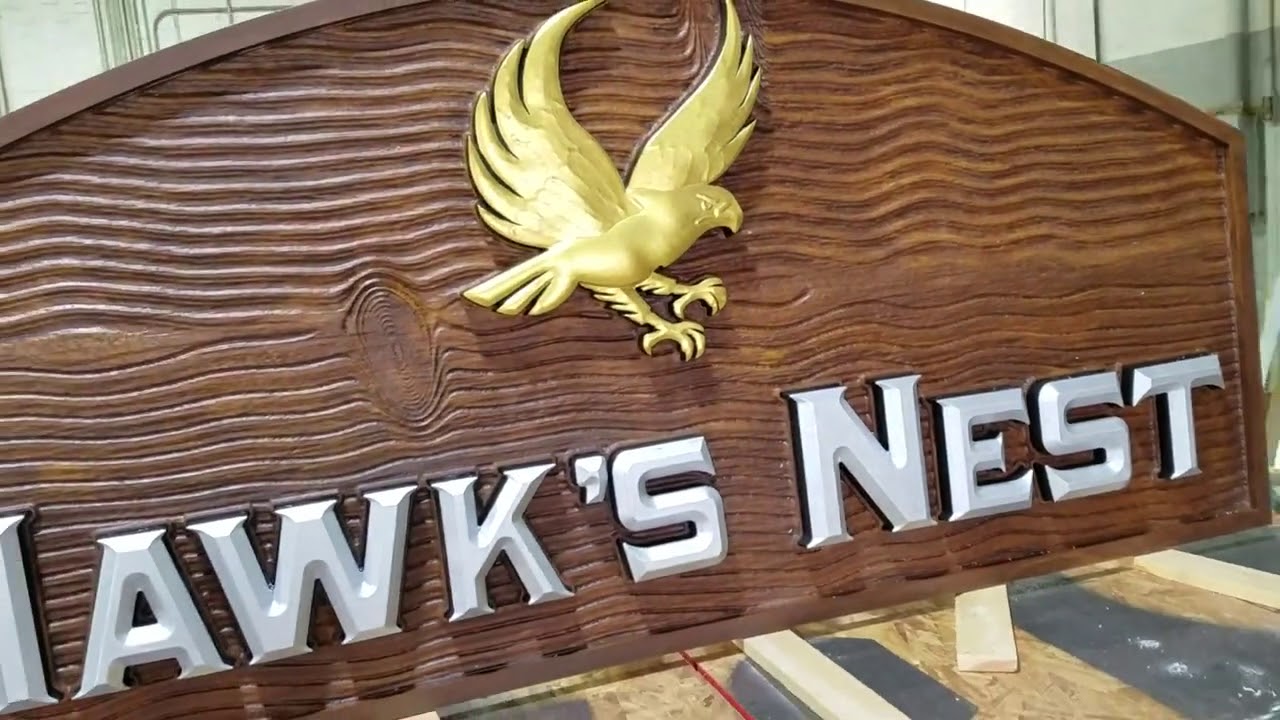 Faux Wood Grain Sign - YouTube