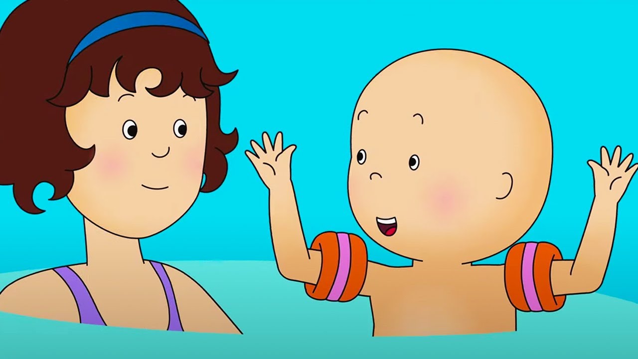 Swimming Lesson | Caillou Cartoon - YouTube