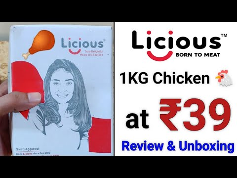 Licious Chicken Unboxing & Review | 1KG Chicken @39rs? 😱 | Buy Chicken ...