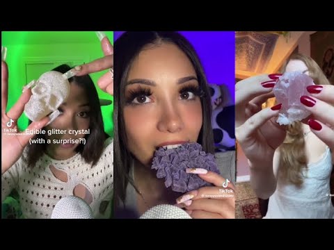 ASMR edible crystal 💎 Compilation 💞🤤 - YouTube