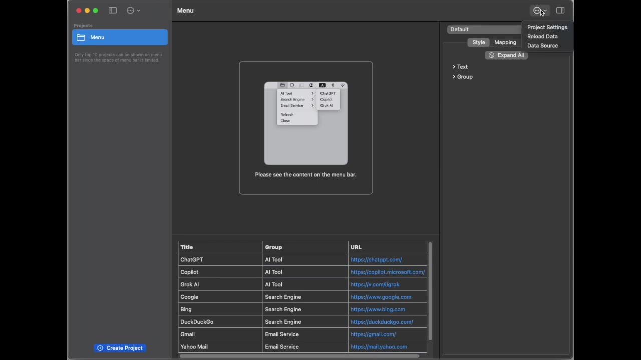 Create Menu Bar Apps By MenuBarGrid: Custom Menu - YouTube