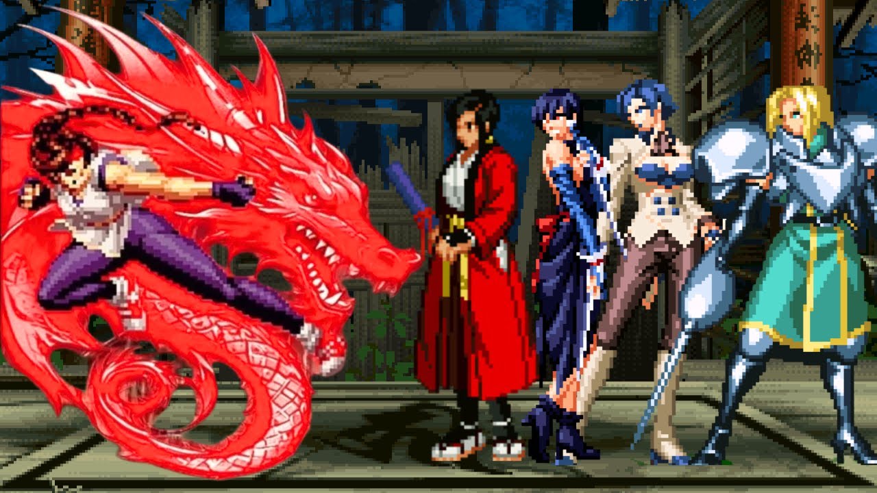 [KOF Mugen] Yuri SV vs Hibiki Takane Team - YouTube