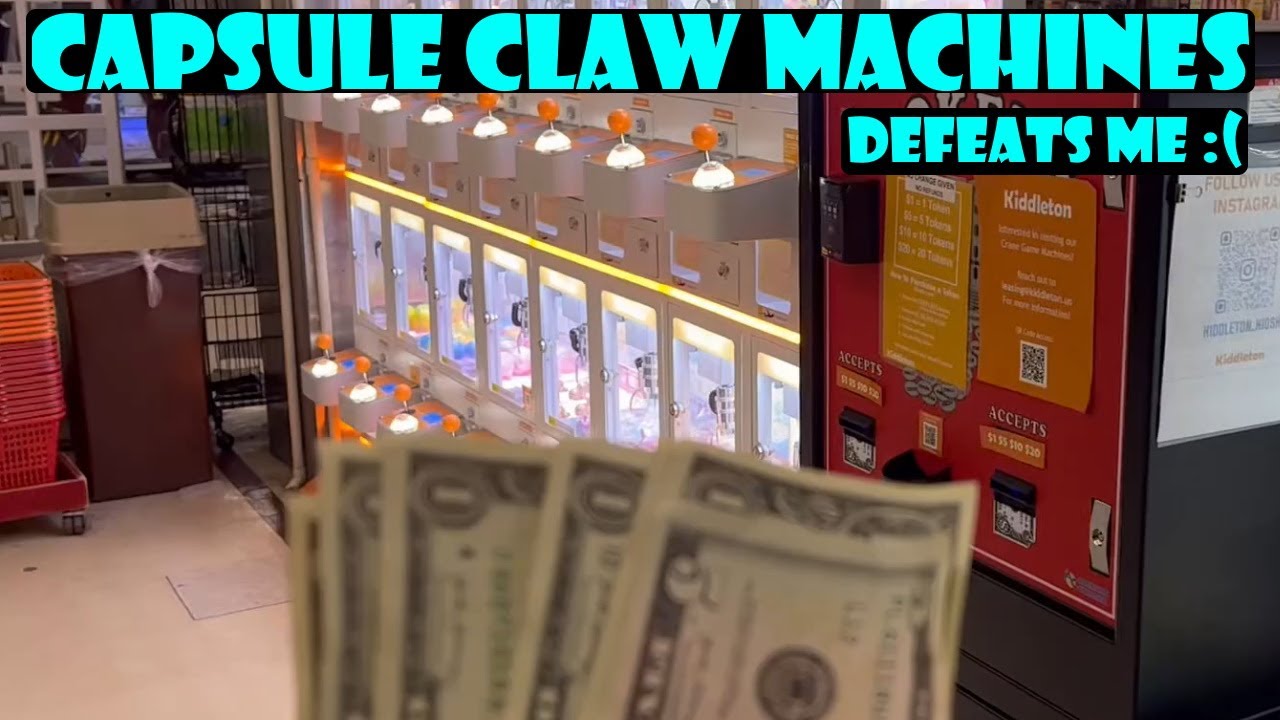 Capsule Claw Machines Defeats PLUSH MONGER! - YouTube