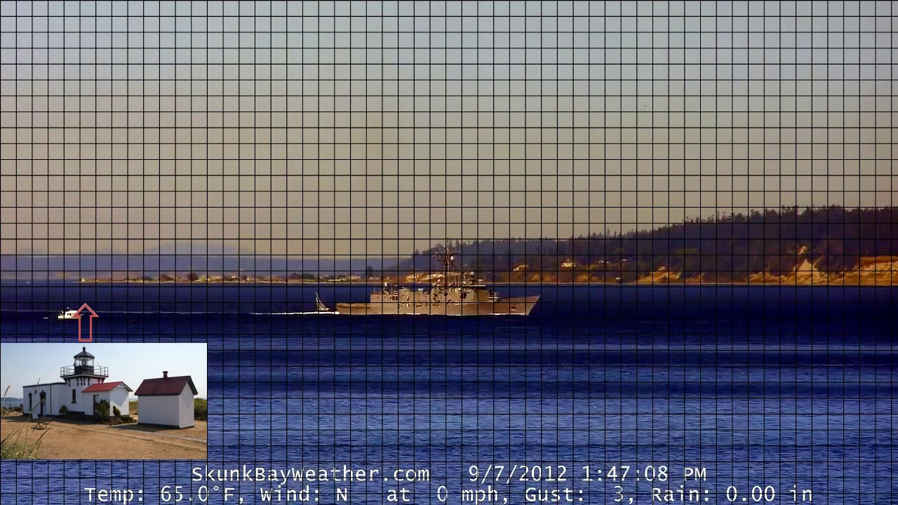 Reflection Time lapse observation Skunk Bay (Hansville, Washington ...