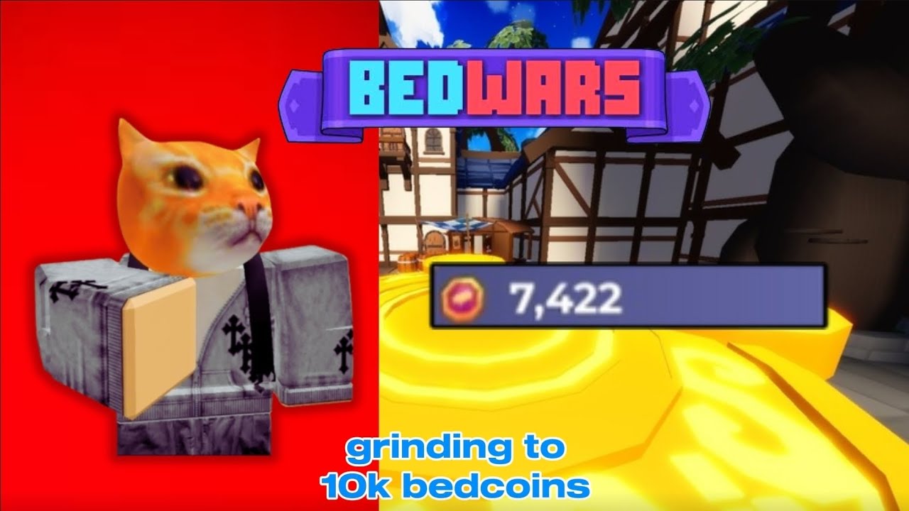 grinding to 10k bedcoins (roblox bedwars) - YouTube