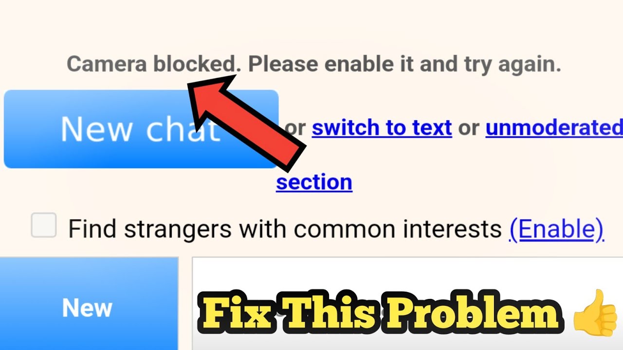Unblock camera 📸 on Omegle #omegle #viral #unblock #camera - YouTube