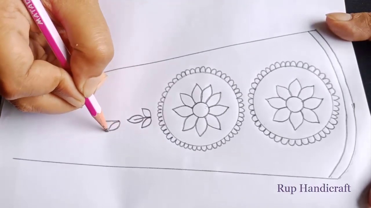 How to Drawing Lehanga Latest Design Tutorial no1,Most Beautiful Party ...