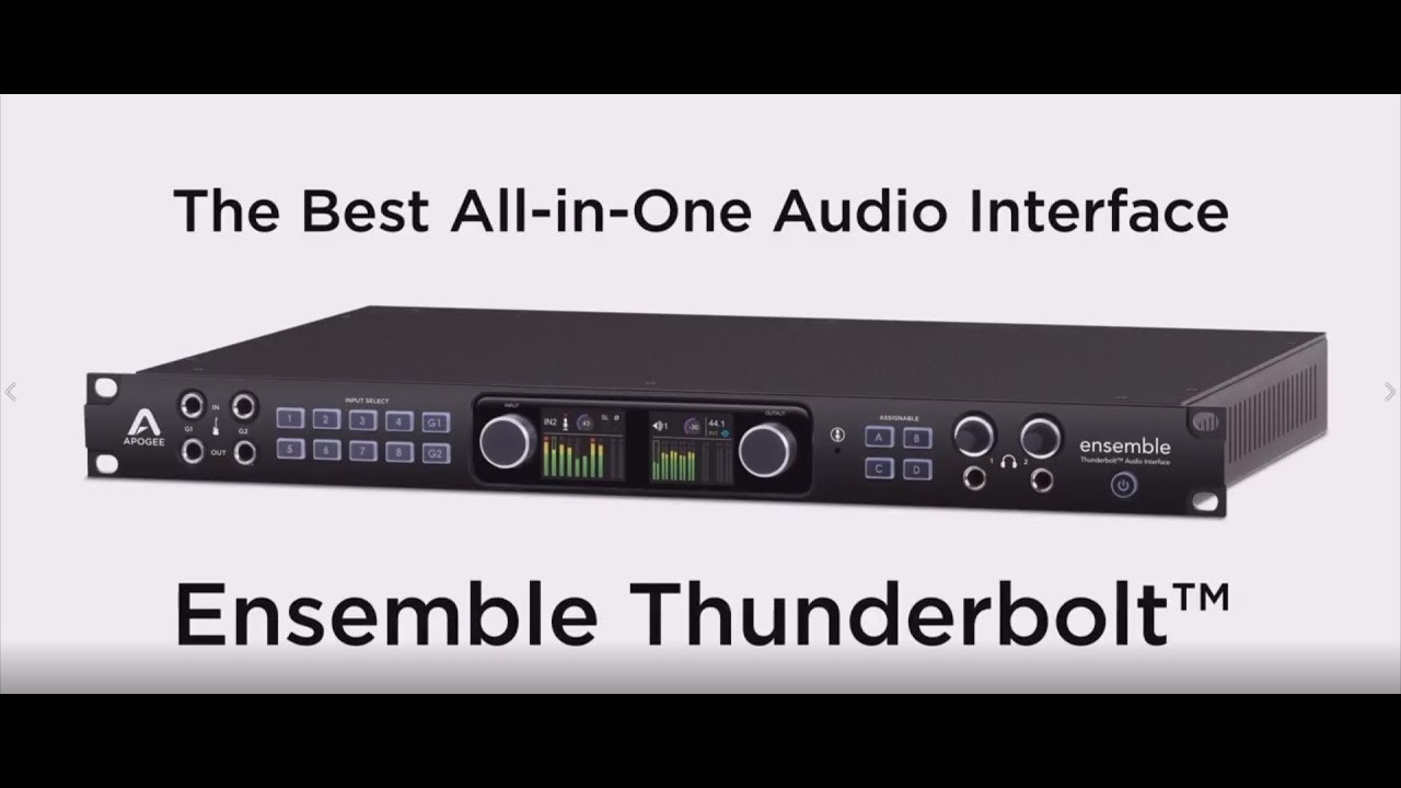 Apogee Electronics : ENSEMBLE THUNDERBOLT - YouTube