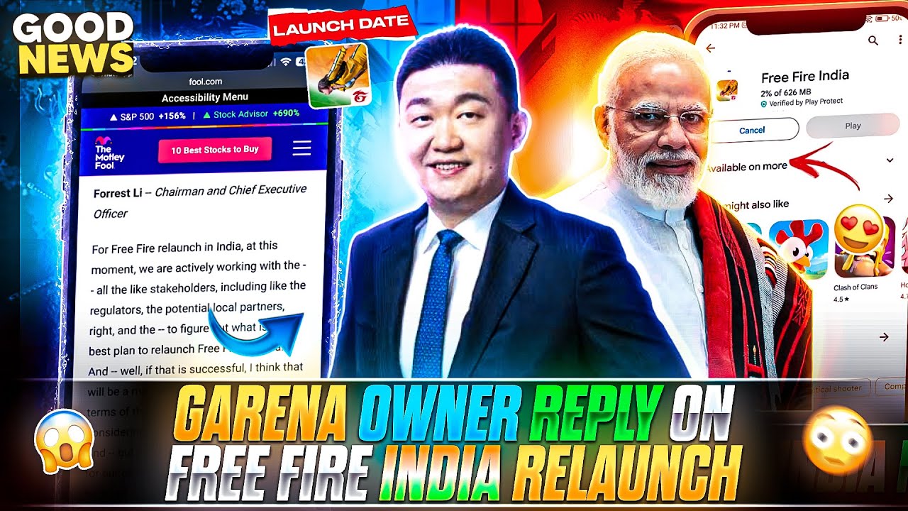 GARENA OWNER REPLY ON FREE FIRE INDIA | FREE FIRE INDIA OFFICAL NEWS ...