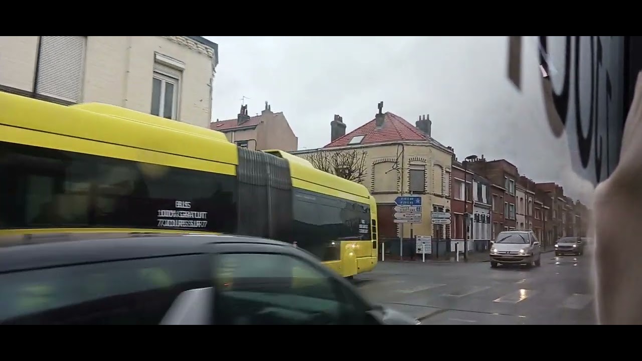 [DK'BUS] Urbanway 18 GNV MH sur la ligne C2 entre Leff. Fort des Dunes ...