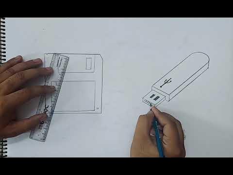 how to draw two storage device I drawing storage device I - YouTube
