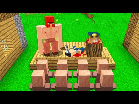KÖYLÜLER KIZ POLİSİN KAFASINI KESTİ! 😱 - Minecraft