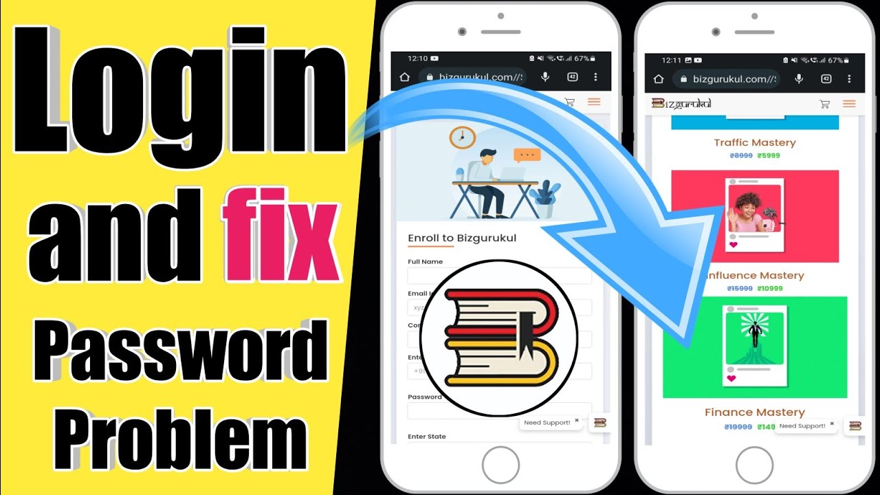 How To Login | Bizgurukul Mein Login Kaise Ho | Password Create Problem ...