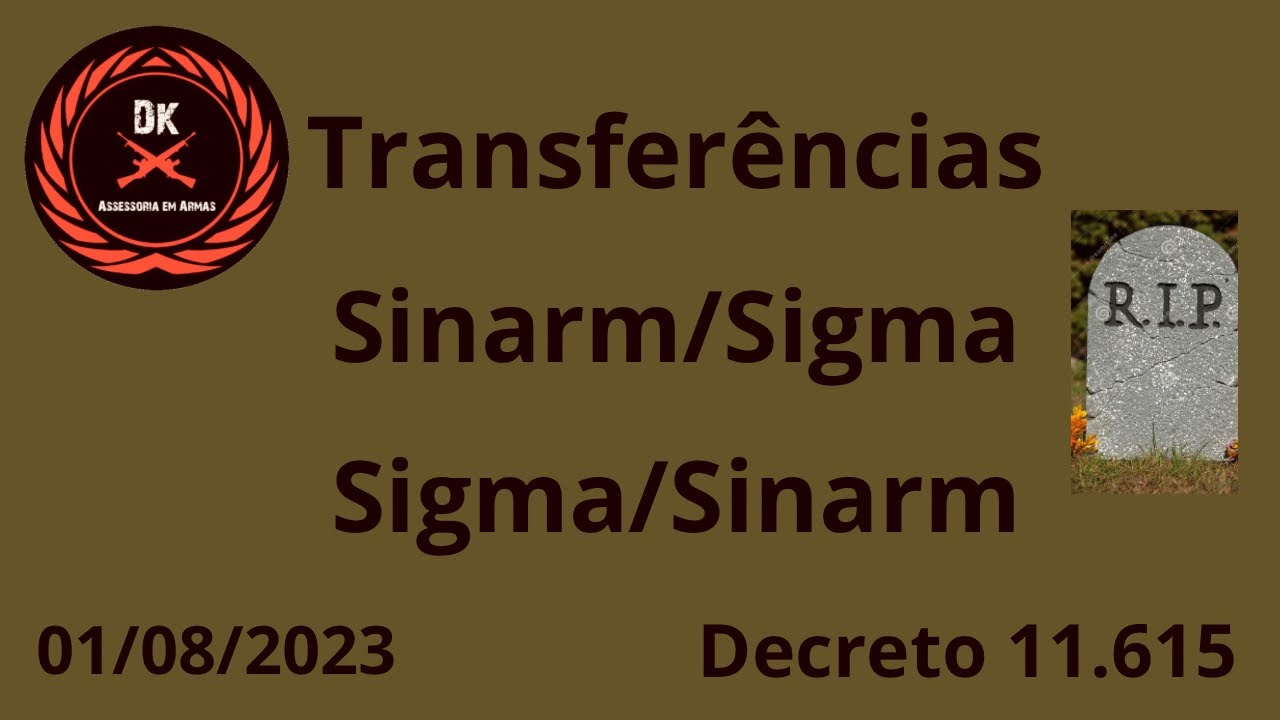 Transferências Sinarm/ Sigma ou vice-versa - CR do CAC 2023 - YouTube