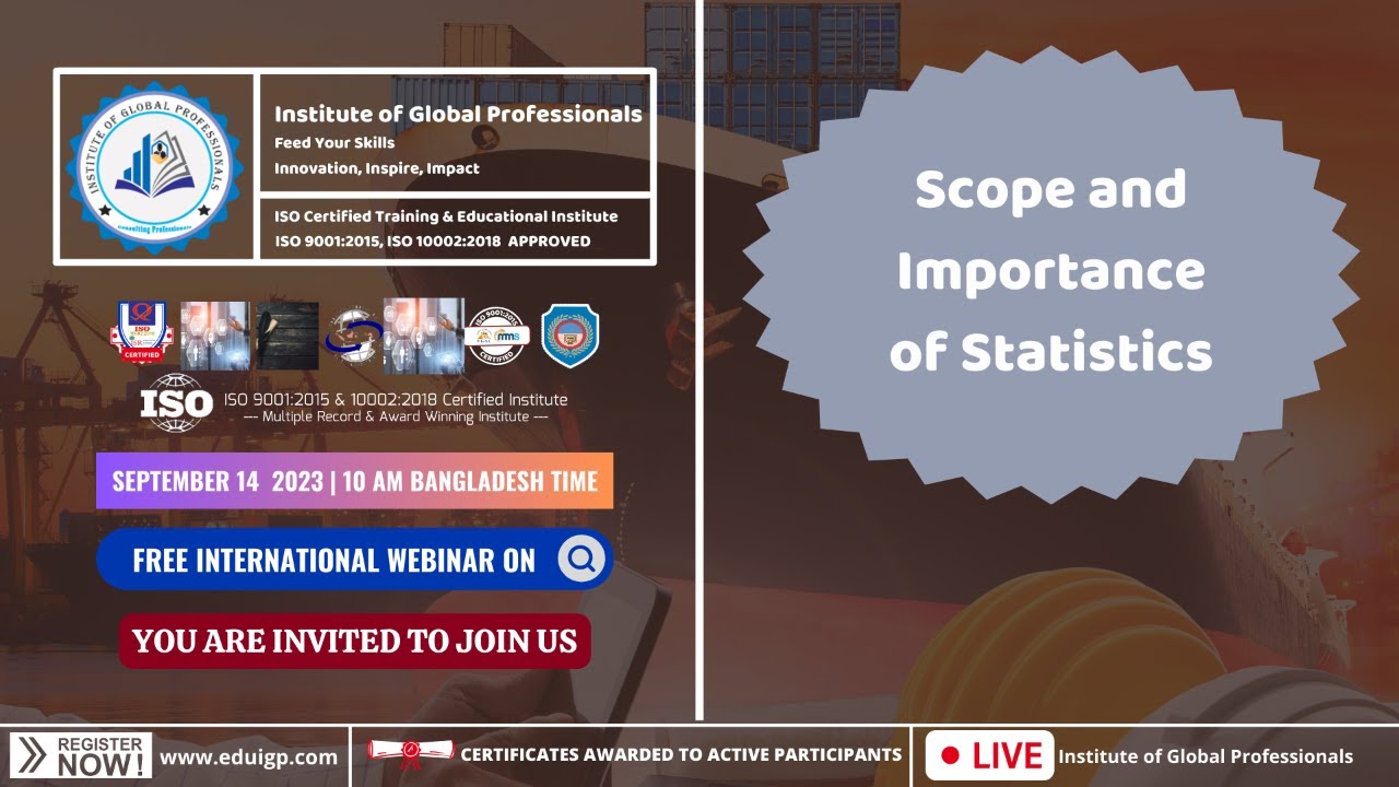 Scope and Importance of Statistics - YouTube