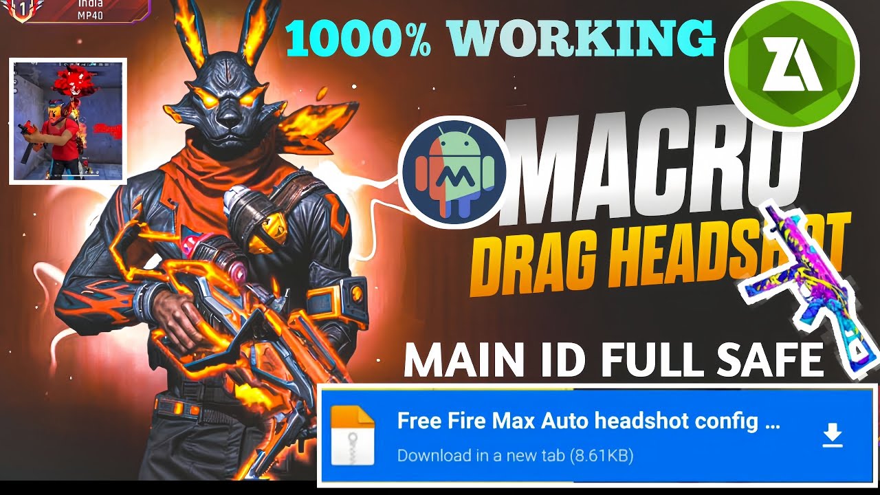 Macroandroid Free Fire Ob51 | Macro ff Android ob51 ☠️🎯 Tutorial ...