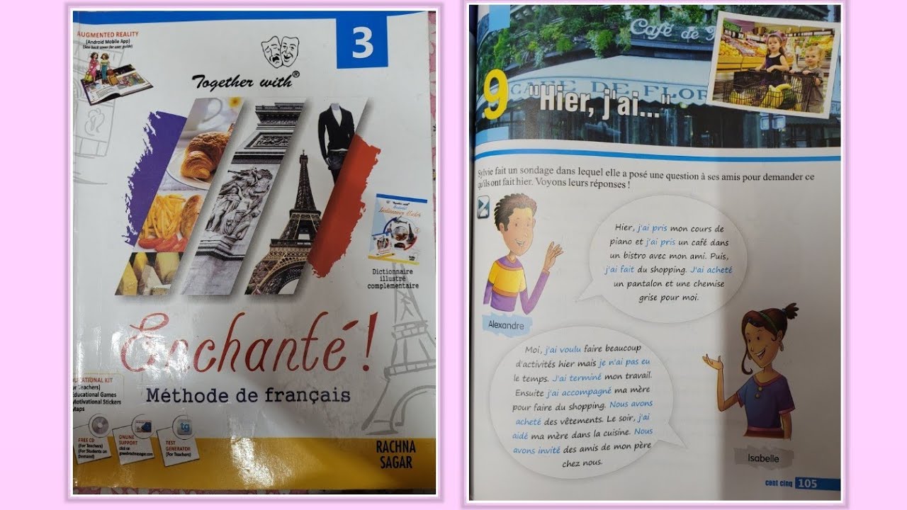 LEÇON 9 HIER J'AI FRENCH SOLUTIONS ENCHANTÉ METHODE DE FRANÇAIS 3 CLASS ...