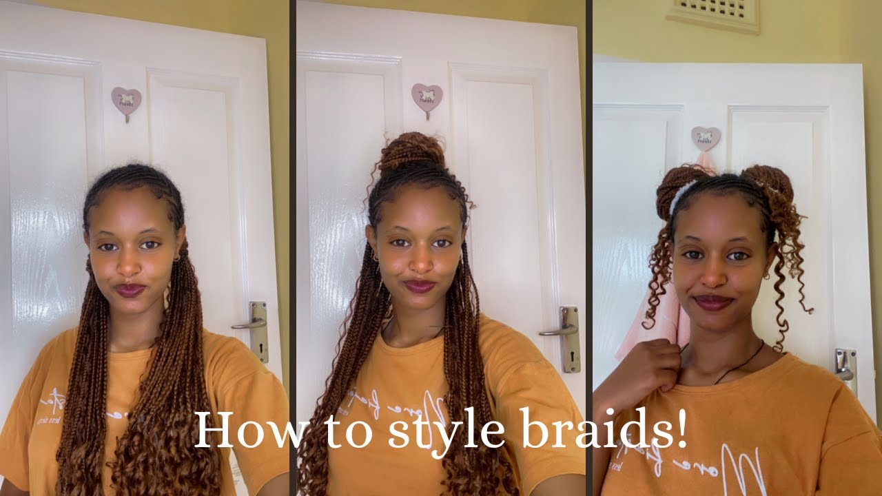 How to style braids. - YouTube