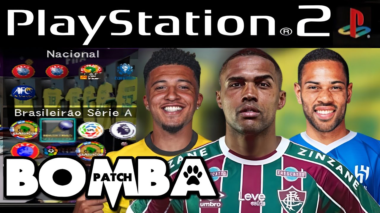 BOMBA PATCH 2024 PS2 ISO ATUALIZADO BRASILEIRÃO PLAYSTATION 2 - YouTube