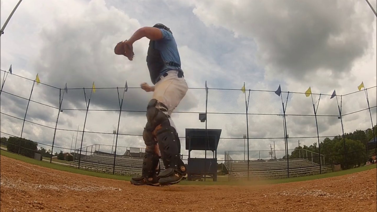 Baseball catcher with a GoPro - YouTube