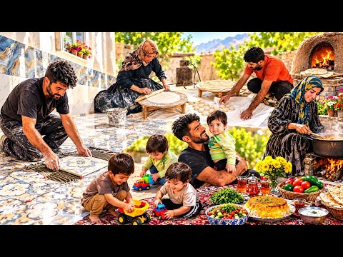 From Floor Tiling to Traditional Bread & Family Fun | A Beautiful Day of Hard Work and Happiness