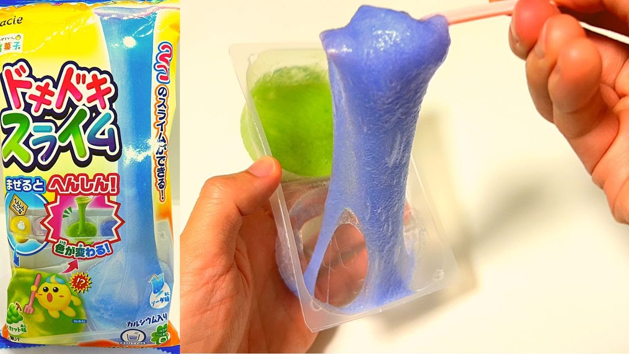 Japanese DIY candy'Pounding Slime '(ASMR) - YouTube