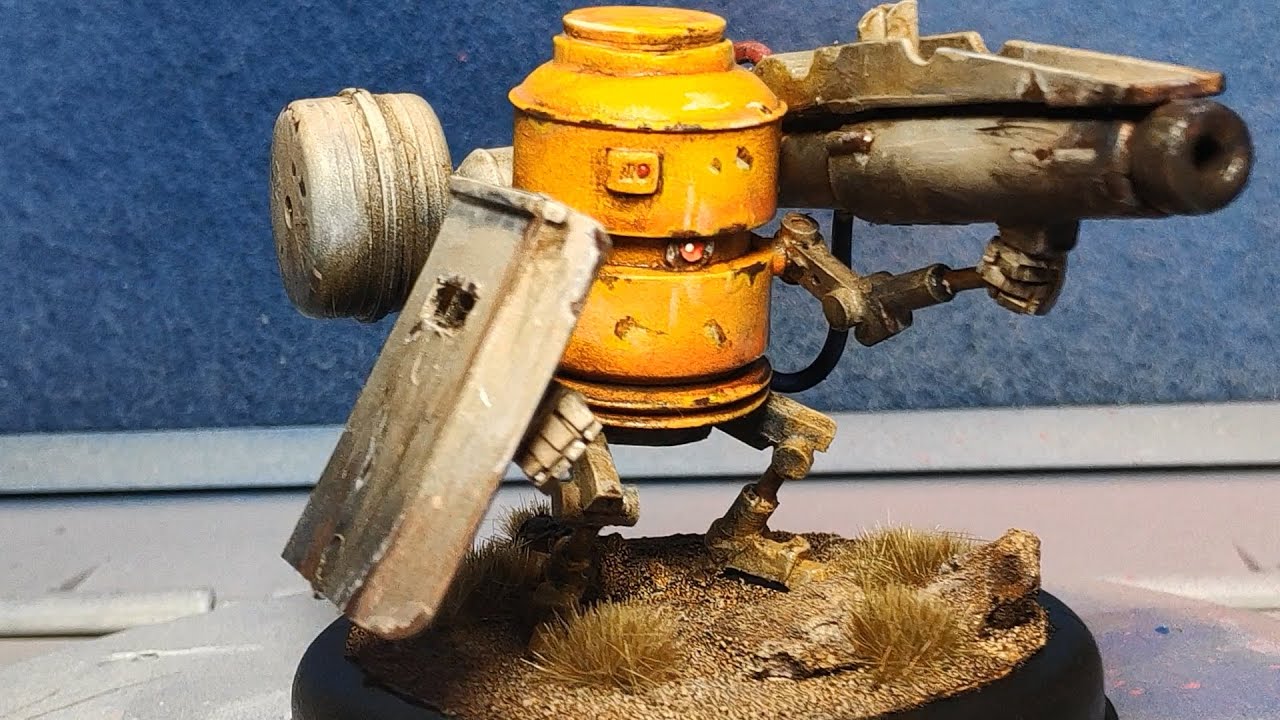 Painting scratch built bucket mecha. - YouTube