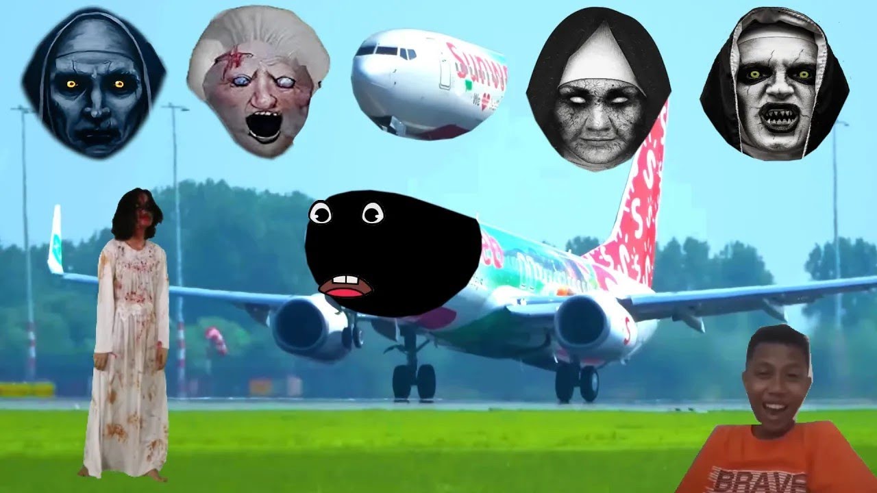 Ghost horror plane face amazing video | plane simulator funny moments ...