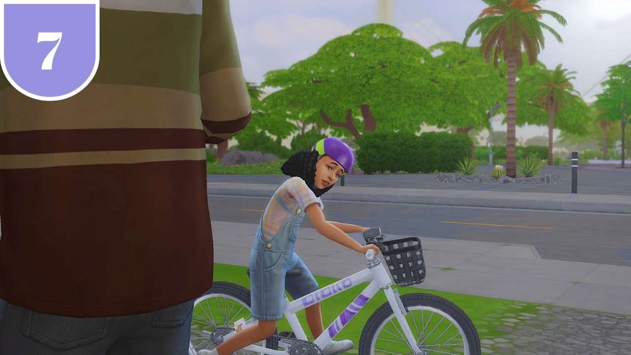 LEARNING HOW TO RIDE A BIKE | The Sims 4: Growing Together | Part 7 ...