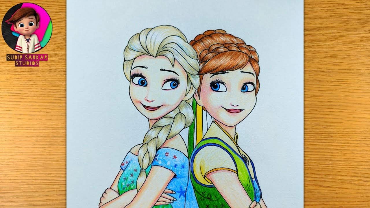 Frozen Anna Drawing Step By Step