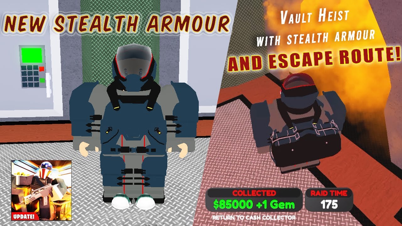 New Stealth Armour & Escape Route | Vault Heist update in Roblox ...