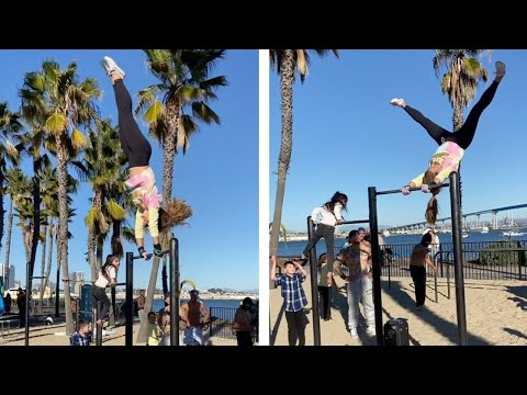 Amazing Gymnastics Display On Beach // LIFE ON THE EDGE