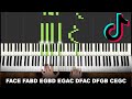FACE FABD EGBD EGAC DFAC DFGB CEGC Tiktok Song on Piano Chords - Chordify