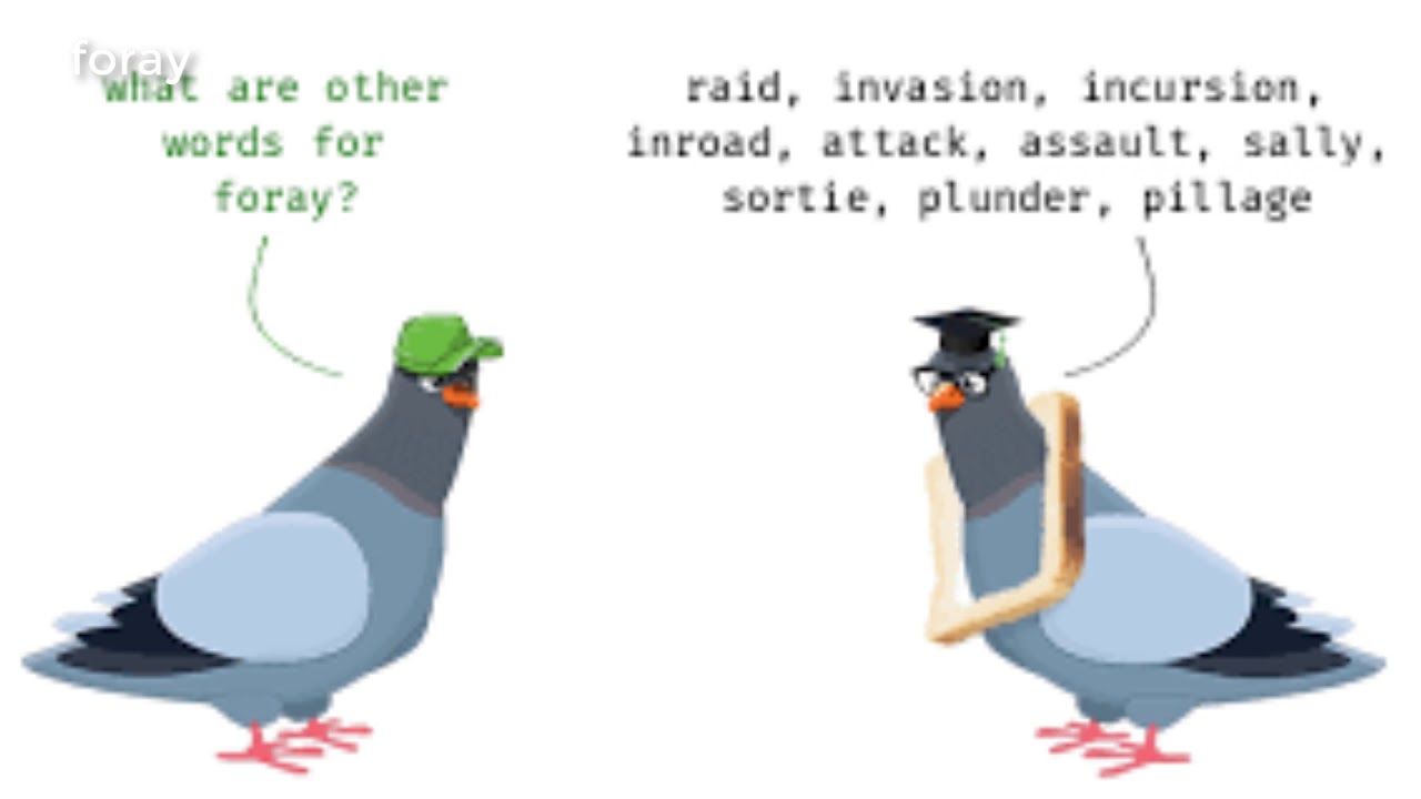 foray meaning vocabulary - YouTube