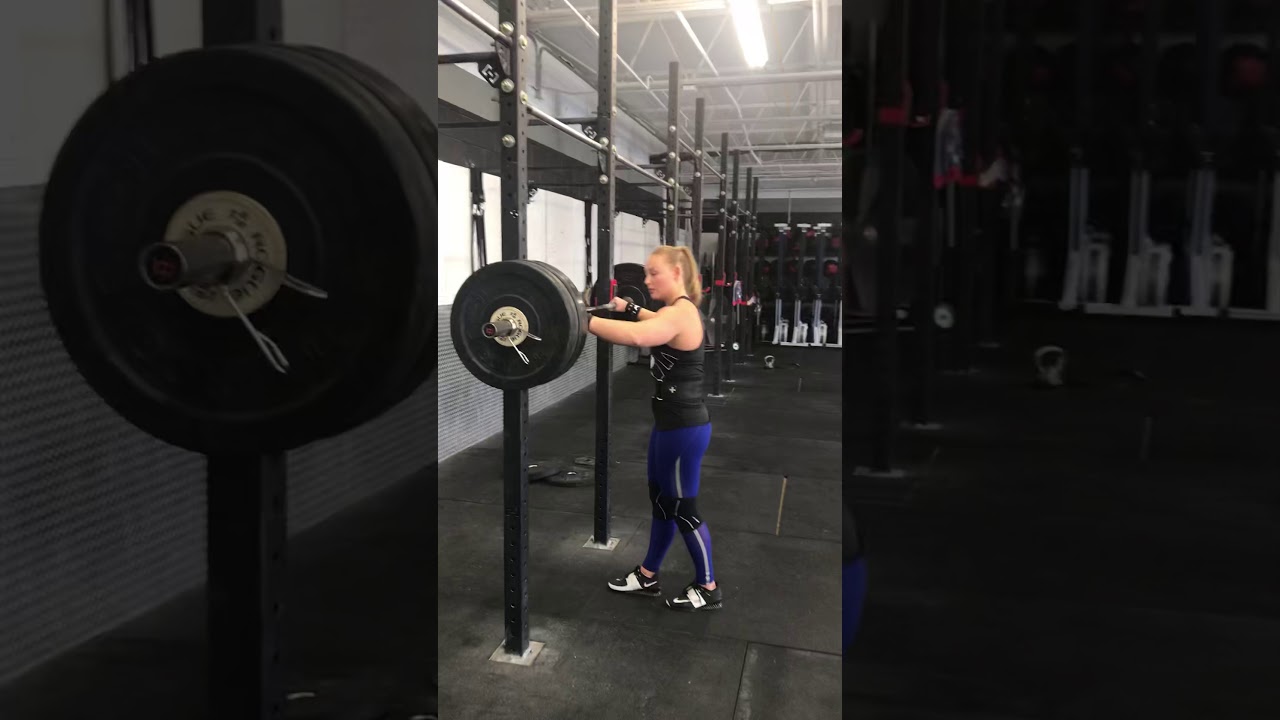 CrossFit Omaha Madison Dunning workout 3 atlas qualifier - YouTube