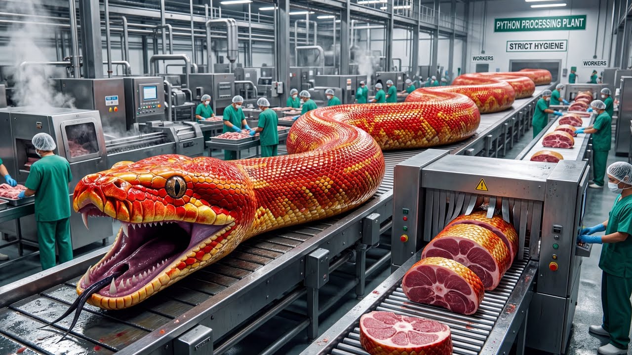 Inside the Modern Snake Meat Factory: The Incredible Process You’ve ...