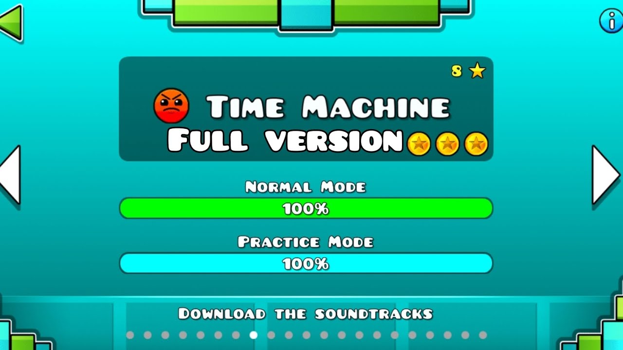 Geometry dash - Time Machine (Full version) /All coins - YouTube
