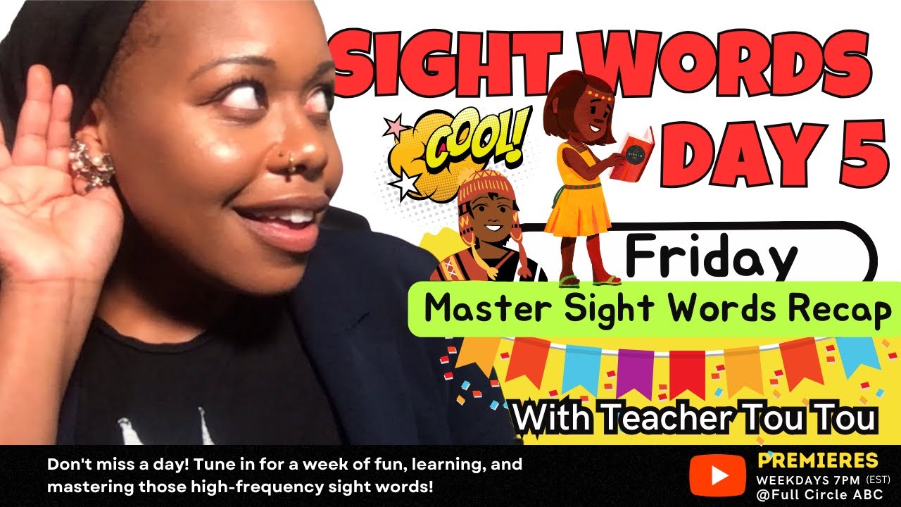 🔍 Mastering Sight Words Grand Finale with Teacher Tou Tou! 🌟 - YouTube