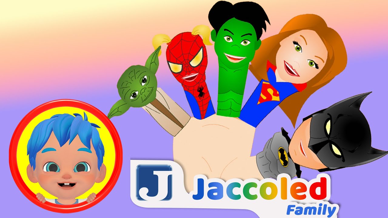 MIX 🖐🏻 🦸‍♂️ Porodica Prstići laku noć, Superheroji i Buđenje! | Finger ...
