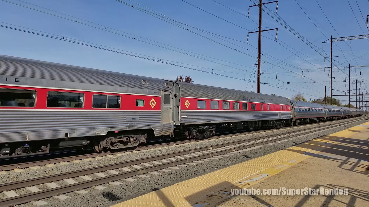 Amtrak Pennsylvanian Train No. 43 with Morristown & Erie private cars ...