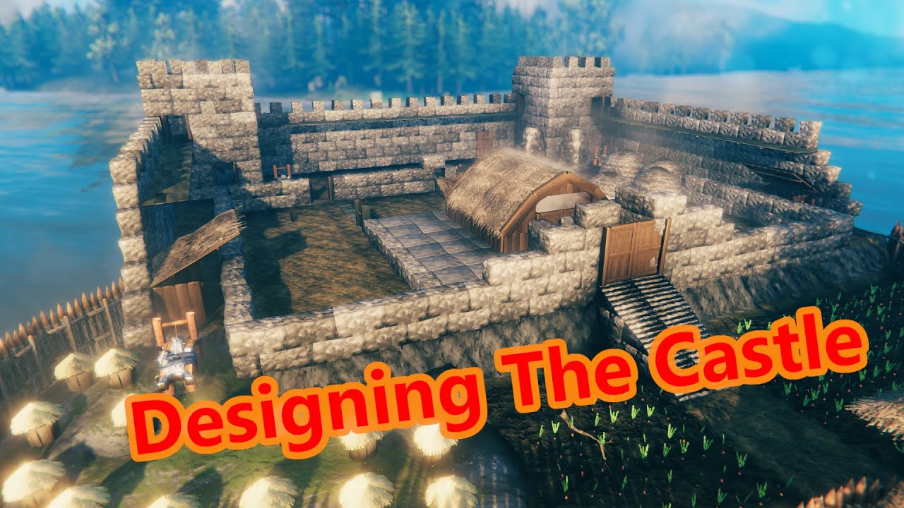Designing The Castle - A Beginner's Guide to Valheim Part 9 - YouTube