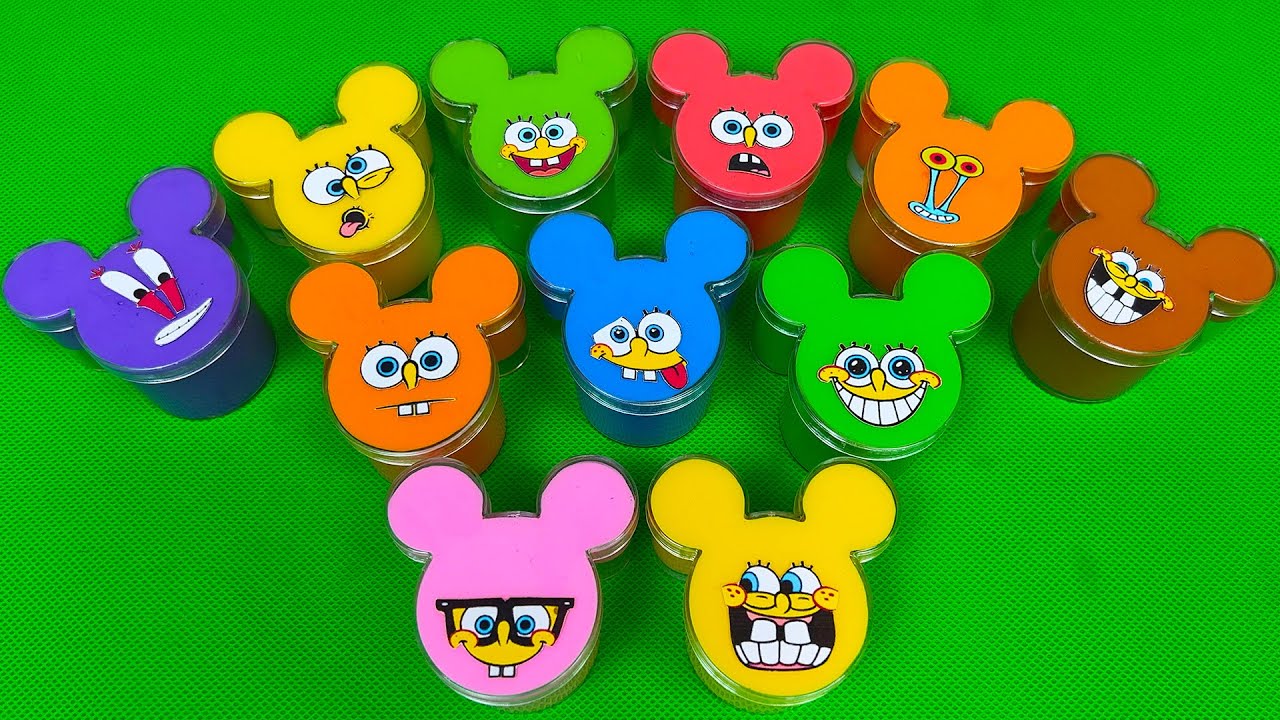 Spongebob Squarepants vs Patrick - Looking Clay With BABY BEAR Coloring ...