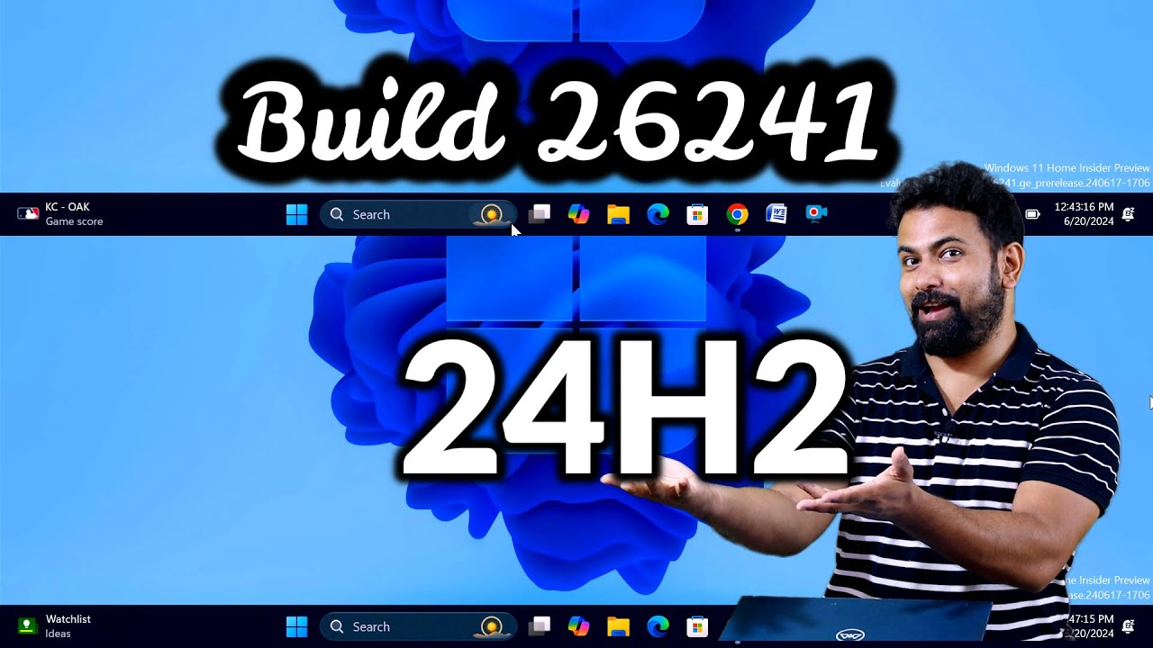 Windows 11 24h2 Build 26241 Update - New devices manager, taskbar ...
