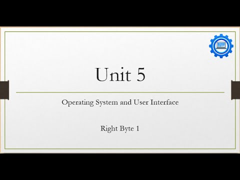 Unit# 5: Operating System and User Interface — Right Byte 1 - YouTube
