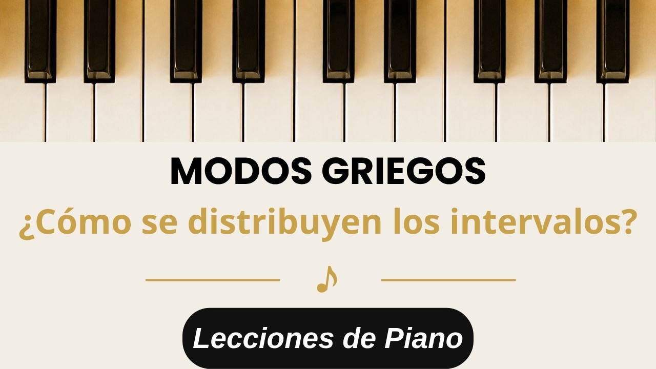 MODOS GRIEGOS ESCALA MAYOR jónico dórico frigio lidio mixolidio eólico ...
